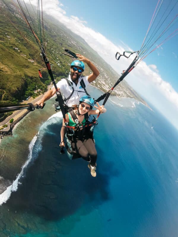 Faire du parapente à La Réunion • blog voyage